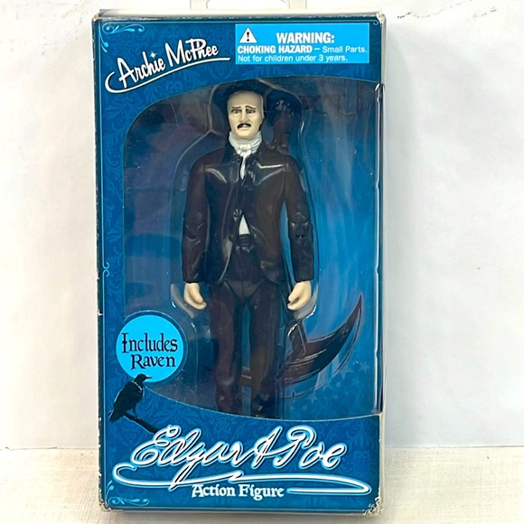 Archie Mcphee | Other | Mib 5 Edgar Allan Poe With Raven Action Figure ...